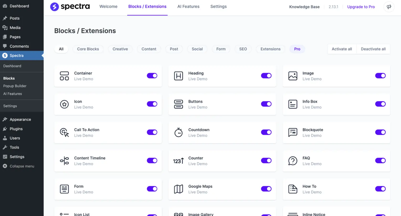 Spectra 教學：WordPress區塊編輯器強化插件，特色功能介紹
